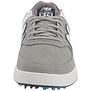New Balance Men's 574 Greens Golf Shoe, Grey/White, 11