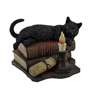 Veronese Design The Witching Hour Black Cat Sculpture