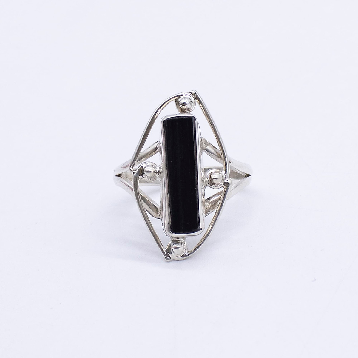 Natural Herkimer & Moldavite Gemstone Ring, 925 Sterling Silver Ring, Raw Moldavite Ring, Handmade Ring, Birthstone Ring, Statement Ring, Gift for Mom, Rough Gemstone Ring, Bridal Ring (6)