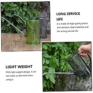 Happyyami 4 Pcs with Scale Watering Can Plastic Water Bottles Clear Water Bottles Small Succulent Plants Live Small Watering can Gardening Spray Kettle Plastic Bottle Watering can Indoor jug