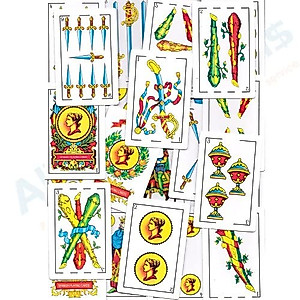 Liliane Collection Playing Cards - Full Deck with 50 Cards - Smooth Plastic Coated Cards – Beautifully Artistic Traditional Design