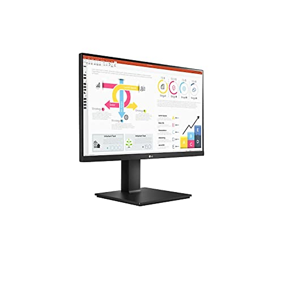 LG 23.8” 24BP75Q-B IPS QHD Monitor with HDR10, USB Type-C™ Port, AMD FreeSync™, Reader Mode, & Flicker Safe, Black