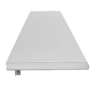 GALAXYWAY 48" L x 12" W Folding Concession Shelf, Wall Mount Folding Shelf Stainless Steel Folding Concession Shelf Drop Down Serving Window Concession Food Serving Shelf for Food Truck Food Trailer