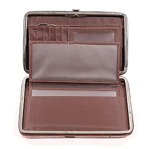 Emperia Women's Wallet/Clutch with Push Button Closure and Rhinestone Embellishments, Realtree Pink/Brown, Small