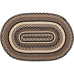 VHC Brands Sawyer Mill Small Jute Area Rug Farmhouse Country Style Doormat Non Skid Pad 20x30