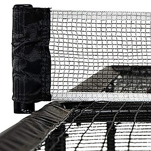 Franklin Sports Spyder Pong Tennis - Ping Pong, Volleyball + 4-Square - Indoor + Outdoor Game for Kids + Adults - Includes Table, Paddles + Ball - Steel