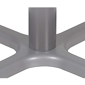 Regency Via Square X-Base Table, 48", Cherry/Grey