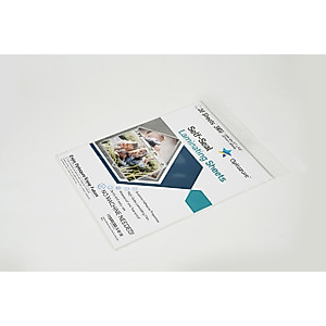 Optiazure Self-Seal Laminating Sheets 9.1"x11.8" Inches, 3mil 20Pack, Letter Size, Single Sided