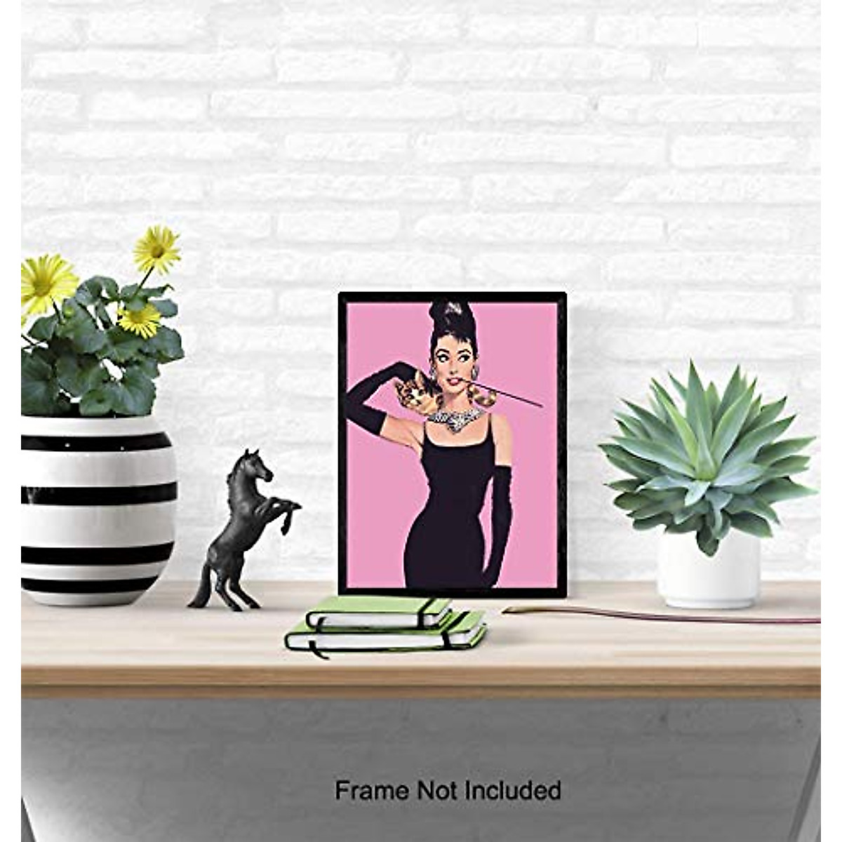 Audrey Hepburn Wall Art, Home Decor - 8x10 Pop Art Poster, Print - Contemporary Modern Room Decorations - Great Gift for Women, Her, Wife, Woman - Unframed PicturePhoto