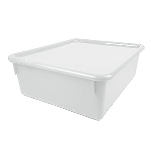 Romanoff Double Stowaway Tray with Lid, Clear