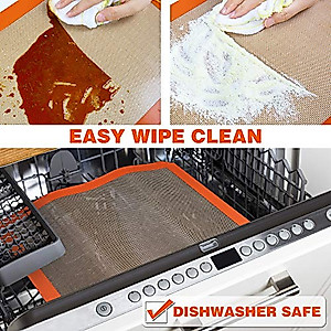 MMmat Silicone Baking Mats for Quarter Sheet - Best German Silicone - Set of 2