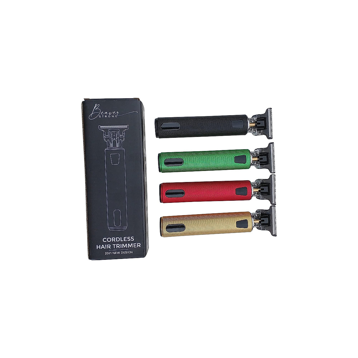 BEAVERSTRONG Cordless Rechargeable Hair Trimmer with LED Power Indicator (Green)