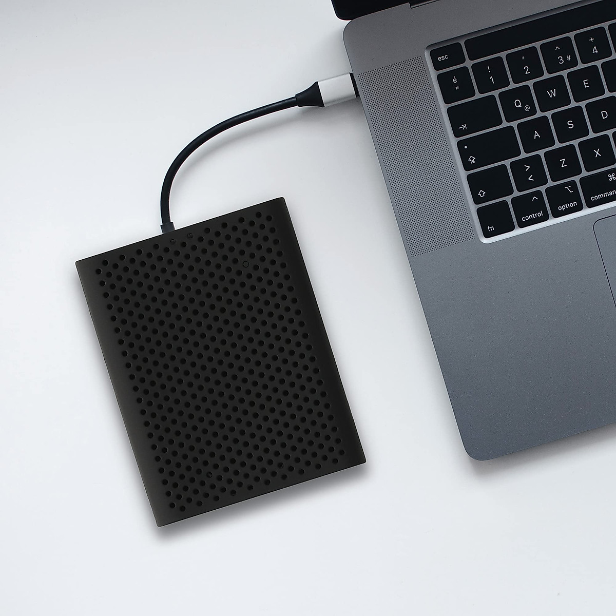 kwmobile Silicone Case Compatible with Samsung Portable SSD T5 - Case Protective Cover for SSD Drive - Black