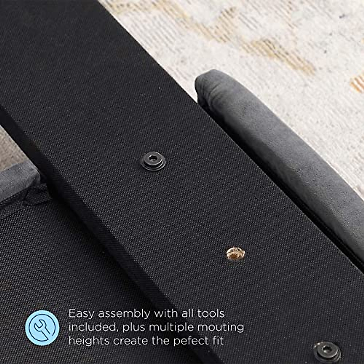 Modway Juliet Tufted Performance Velvet Twin Headboard in Charcoal