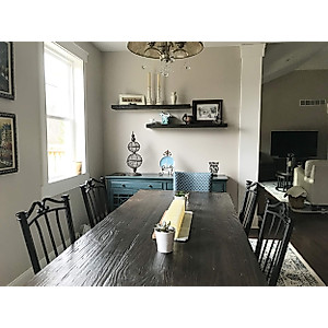 Joel's Antiques | Floating Shelves for Wall | Made of Natural Wood and Easy Install | Heavy Duty Rustic Book Shelves | Perfect for Bathroom, Kitchen, Living Room | 2 inches Thick | 6 inches deep