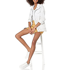 Amazon Essentials Women's Classic-Fit Short-Sleeve V-Neck T-Shirt, Pack of 2, Black/White, X-Large