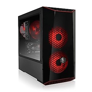 AVGPC Hellfire Series Gaming PC - AMD Ryzen 5 5600G 6-Core 3.90 GHz, RTX 3050 8GB DDR6, 16GB 3200MHz DDR4, 1TB NVME M.2 SSD, Hyper 212 RGB Cooler, RGB Fans, MasterBox 3.1 Lite TG Case, Windows 11