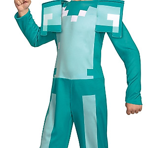Disguise Minecraft Kids Armor Classic Costume Size 7/8, Blue