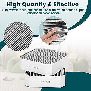 𝙐𝙥𝙜𝙧𝙖𝙙𝙚 Filter Replacement Fit for Molekule(3 Pack),1 HEPA-Filter and 2 Pre-Filter Replacement Fit for Molekule,Air Fliter Replacement Set Fit for Molekule,Efficient Activated Carbon Adsorption