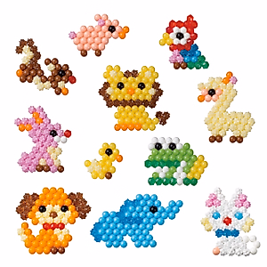 Aquabeads Arts & Crafts Animal Buddies Theme Refill with Beads and Templates