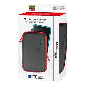 HORI [2DS LL corresponding] Slim Hard Pouch for New Nintendo 2DS LL Black × Red