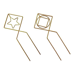 BESPORTBLE 2pcs Iron Climbing Frame Floral Decor House Plants Cord Holders Outdoor Decor Climbing Plant Support Iron Garden Trellis Iron Grid Flowers Golden Climbing Rose Trellis