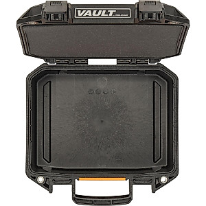 Pelican Vault - V100 Multi-Purpose Hard Case with Padded Dividers for Camera, Drone, Equipment, Electronics, and Gear (Black)