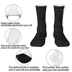 Mcewoel Black Socks for Women Girl Cat Socks for Adults Teenager Men Boys