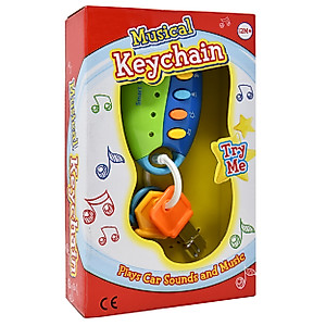 Musical Smart Remote Key Toy for Baby, Toddler, and Kids, Try Me Batteries Included