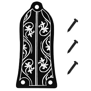 Guitar Truss Rod Cover GR34 Truss Rod Shape Case For Electric Guitar (Black)