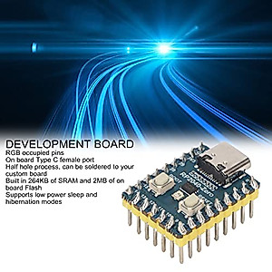 Yoidesu RP2040 M Development Board, USB C Port Dual Core Microcontroller Kit for C, C + +, for Python Development