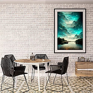 Star Lake Diamond Painting Kits for Adults - Star Lake 5D Diamond Art Kits for Adults Beginner and Kids,Diamond Dots Painting DIY Round Full Drill Gem Pictures Kit,for Home Wall Decor 12x16 Inch