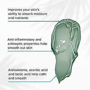 ClarityRx Cold Compress Soothing Cucumber Face Mask, Natural Plant-Based Cooling Facial Treatment with Aloe for Sensitive & Rosacea-Prone Skin (1.7 oz)