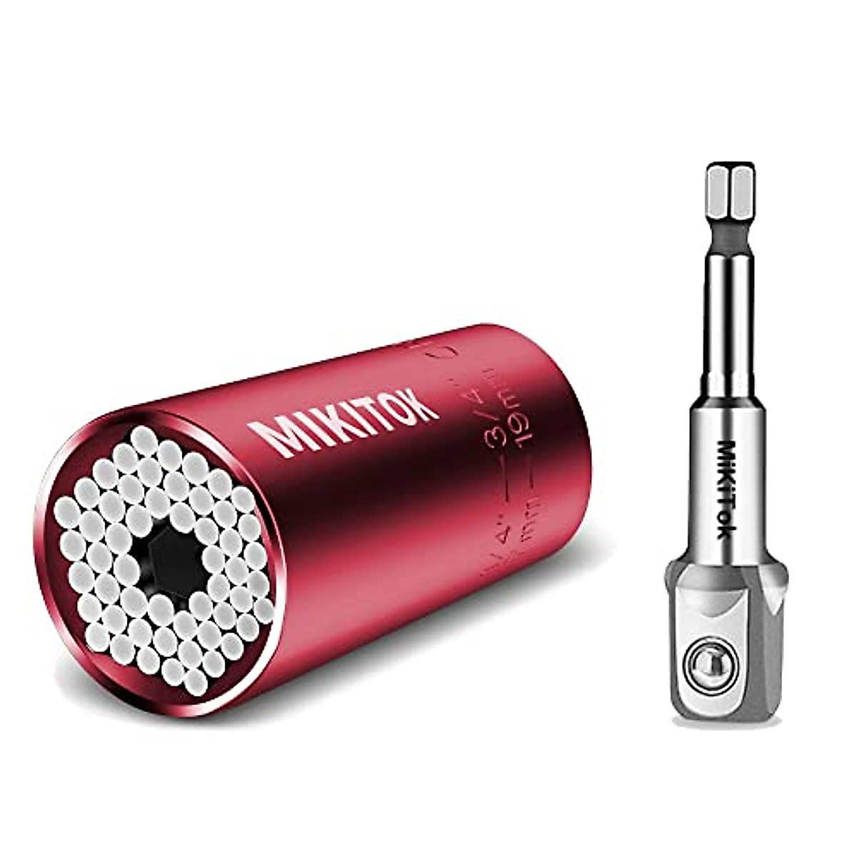 MiKiTok Universal Socket Universal Socket Wrench Craftmanstoolset,Birthday Gifts for Men Women Husband Him Boyfriend 1/4"-3/4" (7mm to 19mm)