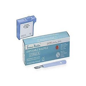 Dynarex 75785 Disposable Scalpels, Sterile, Number 15, Pack of 10