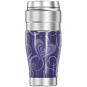 THERMOS Looney Tunes Tweety Heart Pattern STAINLESS KING Stainless Steel Travel Tumbler, Vacuum insulated & Double Wall, 16oz
