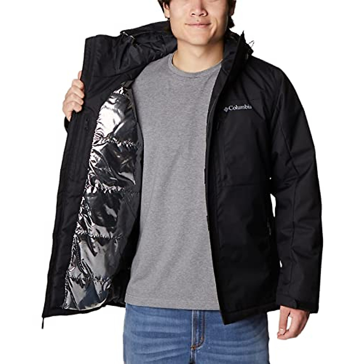 Columbia Men's Tipton Peak II Insulated Jacket, Black, Large