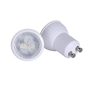 ukzboss MR11 GU10 35mm Mini LED 3W 120V Non-Dimmable 6000K Cool White Spotlight Small Bulb Replace 35W Halogen Bulb Equivalent GU10 LED Spotlight