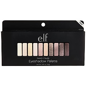 e.l.f. Cosmetics Need It Nude Eyeshadow Palette, Highlight, Shade and Define Your Eyes, Ten Nude Shades