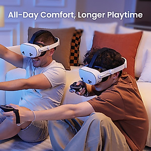 KIWI design K4 Boost Comfort Battery Head Strap Accessories for Meta/Oculus Quest 3/3S, Dual Charge the VR Headset and Battery Strap in 2.5h