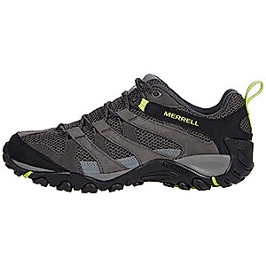 Merrell mens Alverstone Hiking Shoe, Granite/Keylime, 11 US
