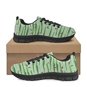 Anime Crocodile Love Green Running Shoes for Women Tennis Shoes Lightweight Breathable Sport Athletic Sneaker