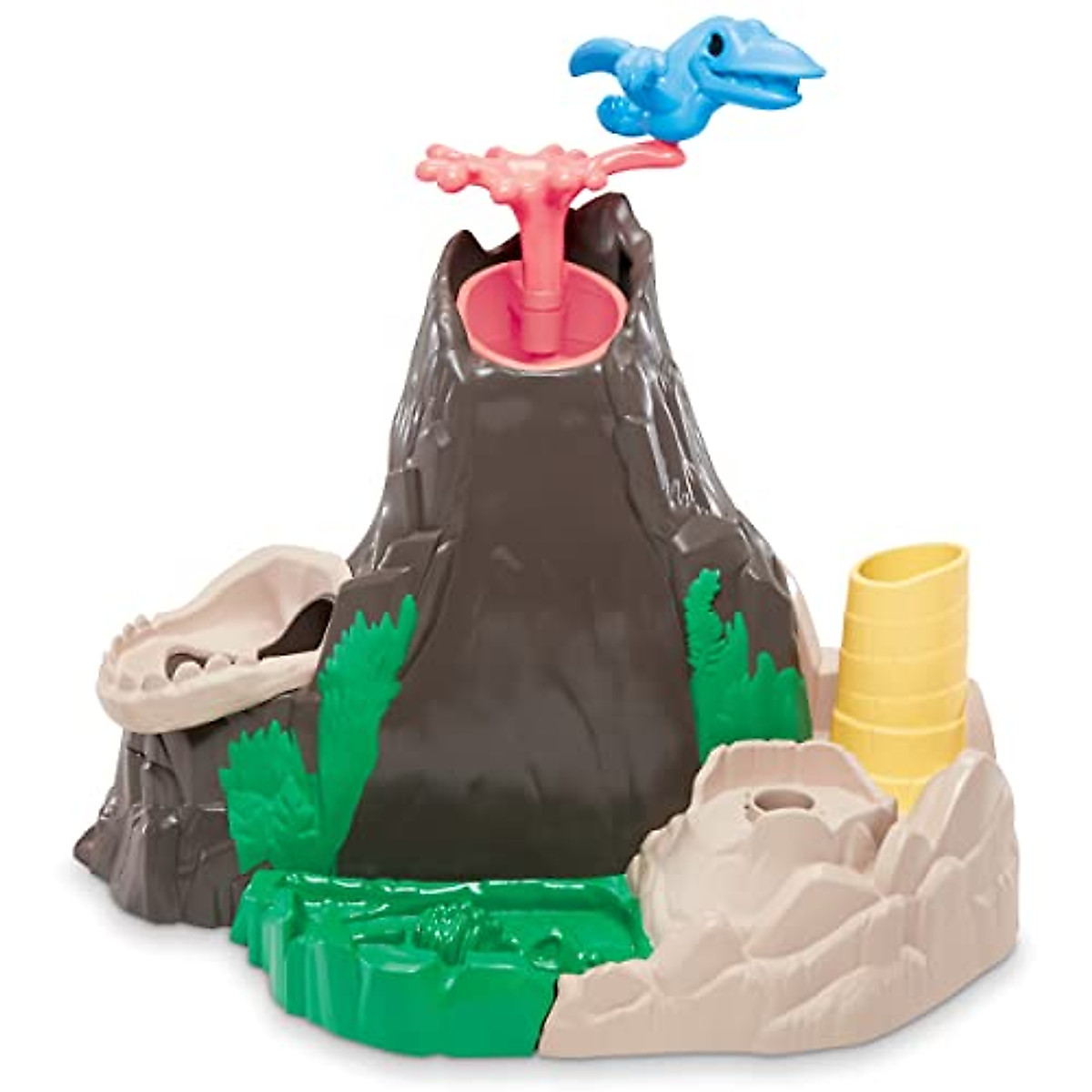 Play-Doh Slime Dino Crew Lava Bones Island Volcano Playset with HydroGlitz Eggs and Mix-ins, Dinosaur Toy for Kids 4 Years and Up, Non-Toxic