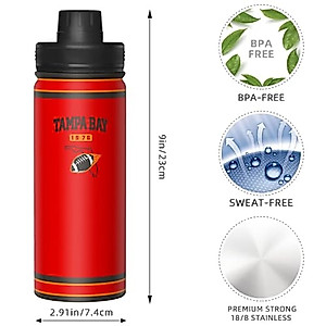 ANTKING Tampa Tumbler Travel Mug Coffee Cup Custom Name Number Gifts for Men Women Youth