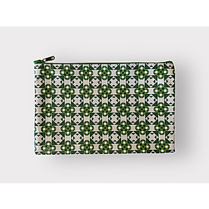 Built Quilt Quilt Patterned Pencil Pouches, Set of 5, Various Quilt Patterns, Printed Cotton Pouches, Make Up Pouches, Zippered Pouches, 8.27 in x 5.31 in (Quilt Jazz)