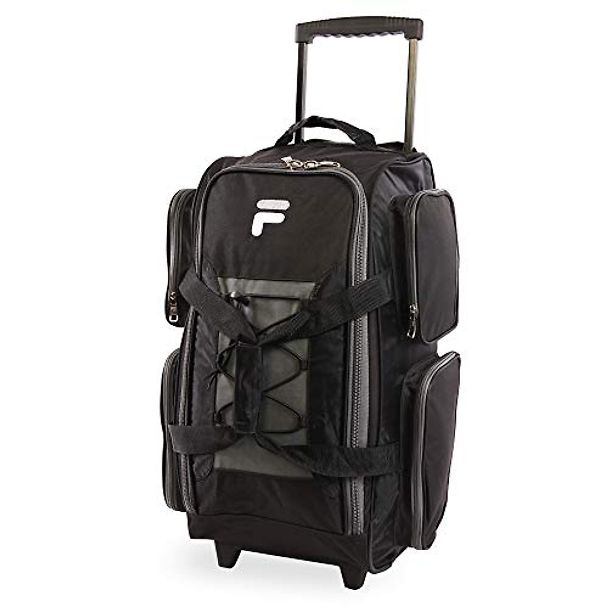 Fila 22" Lightweight Carry On Rolling Duffel Bag, Black, One Size