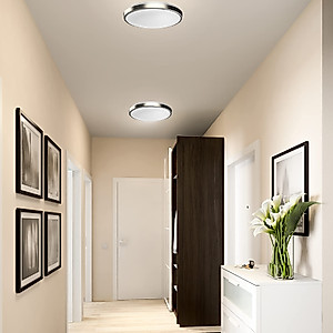 DYMOND LED Ceiling Light Flush Mount 10 Inches | Dimmable | Ring | 3000K/4000K (3000K Warm White, 10 inches)