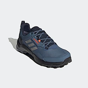 adidas Men's Terrex Ax4 Gore-tex Hiking Shoes Sneaker, Wonder Steel/Grey/Impact Orange, 10