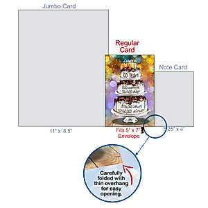 NobleWorks - Funny 100th Birthday Card with Envelope - Celebrate 100 Year Old Seniors Milestone, Humor Greeting Card for Grandparents - Year Time Count 100 C9097MBG