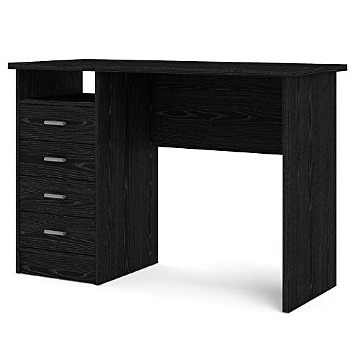 Tvilum Desk with 4 Drawers, Black Woodgrain